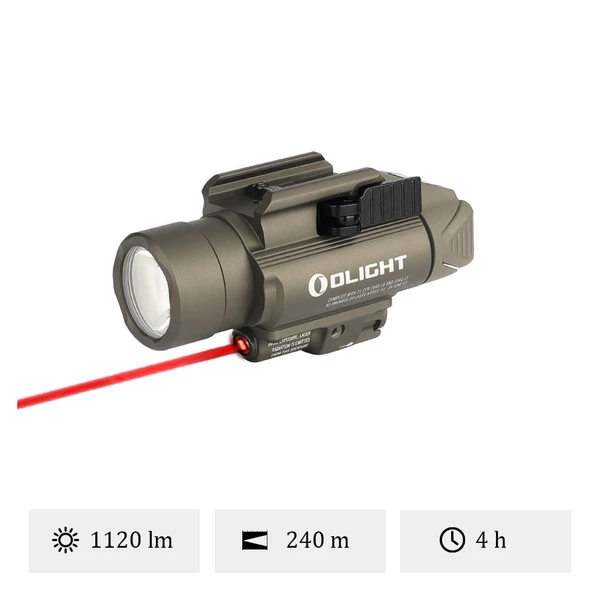 Baldr RL Lampe Tactique Laser Rouge 1120 Lumen- Olight France